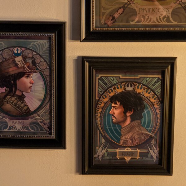 Jyn Erso Star Wars Rogue One Original Illustration Portrait Poster ...