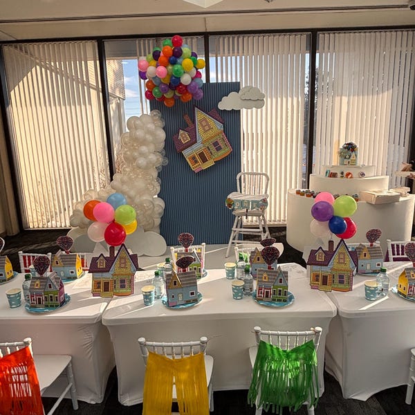 Up House Cutout, up Decor, up Party Decoration Theme, Birthday Party ...