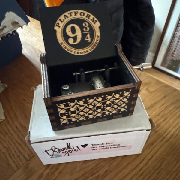 Handcrafted Wooden Music Box - Can't Help Falling in Love - Love ...