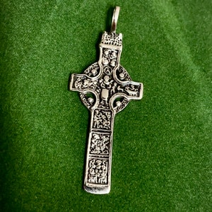 Durrow High Cross Necklace, S147, Celtic Cross, Irish Cross, Christian ...