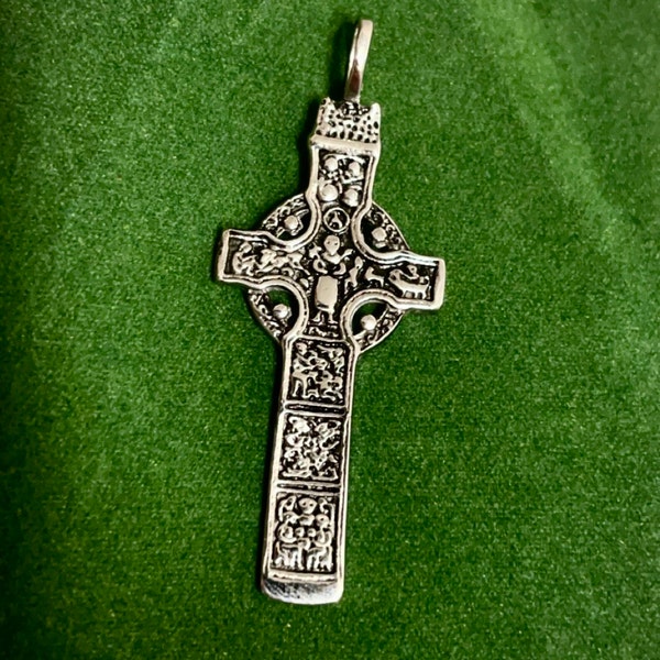 Durrow High Cross Necklace, S147, Celtic Cross, Irish Cross, Christian ...