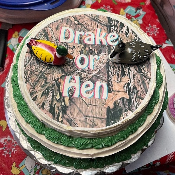 MALLARD DECOY DUCKS Cake Topper / Outdoor Hunting Themed Wedding Cake ...