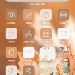 Fall App Icons Autumn Aesthetic Boho Iphone Covers Ios 14 - Etsy