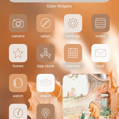 Fall App Icons Autumn Aesthetic Boho iPhone Covers Ios 14 - Etsy