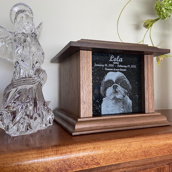 Natural Stone Marble Pet Urn Handcrafted Rainbow Bridge Quality ...