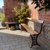 Reversible Fully Restored Railway Tram Garden Bench Cast Iron - Etsy UK