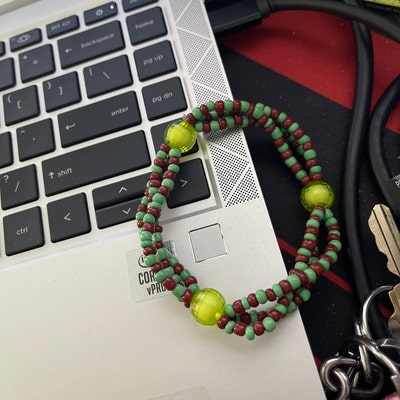 Luxury Glass 44 Inches Edan Ide Ifa Necklace With Two Ikins - Etsy