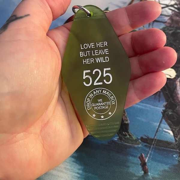 Custom Retro Motel Key Fob, YOUR CUSTOM TEXT, Custom Keychain ...