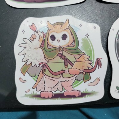 Cute RPG Class Animals Stickers And/ or Prints 6x8 or 8x10 Approx Bard ...