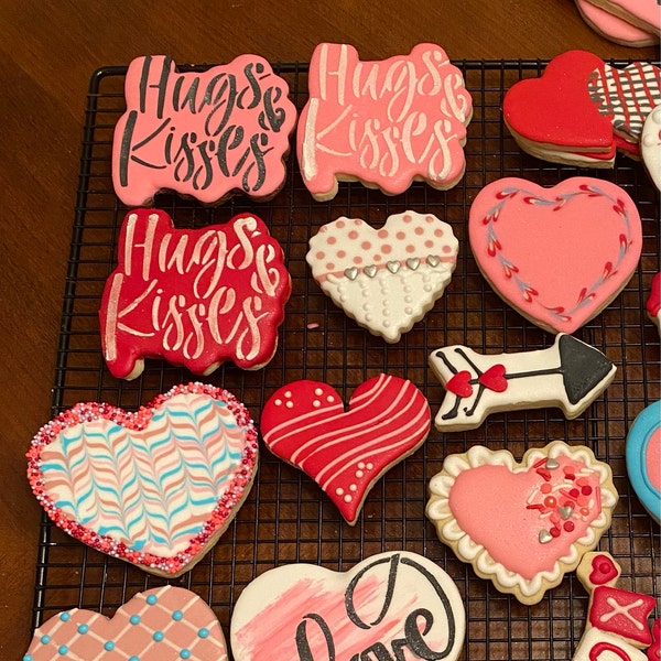 Hugs & Kisses Plaque Cookie Cutter - Etsy
