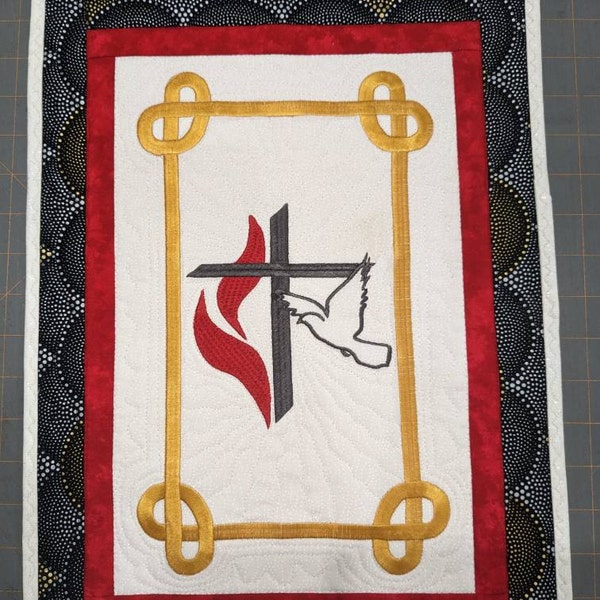 Methodist Cross and Dove - Machine Embroidery Design - Etsy