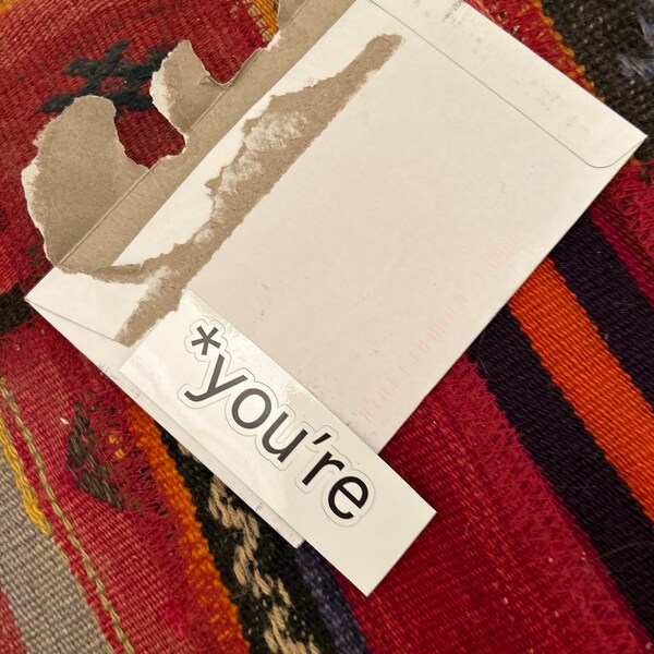 You're Sticker Funny Grammar Laptop Decals, Inspirational for Water ...