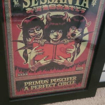 Sessanta Red Rocks Foil Mini Poster Puscifer Primus A Perfect Circle - Etsy