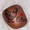 Chicken Pet Memorial Stone, 5”/6" Only, Hen, Rooster, Silkie, Outdoor ...