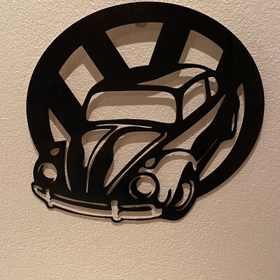 Beatle Design Laser Cut Svg Dxf Files Wall Sticker Engraving Decal ...