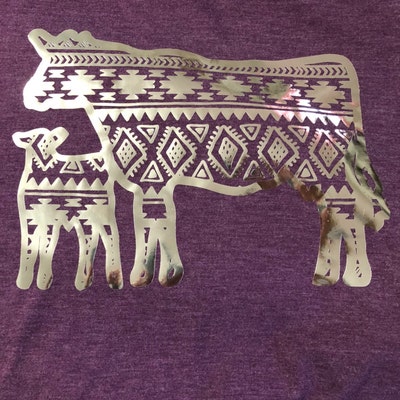 Aztec Cow SVG Custom Svg File Instant Download Cow Svg Tribal Svg File ...