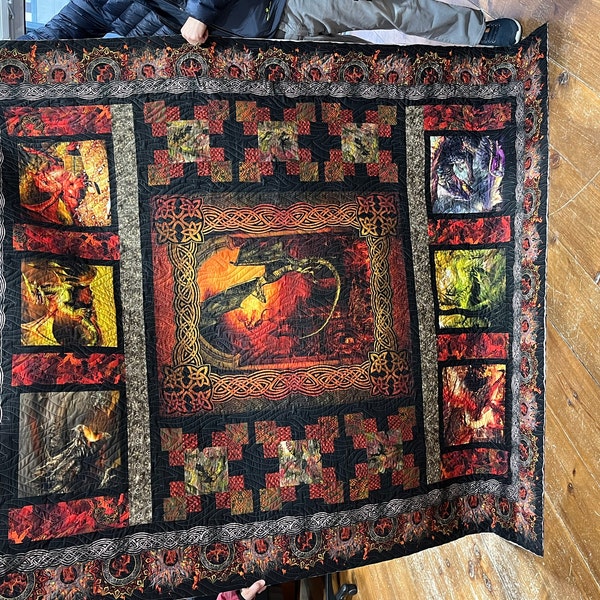 Red Dragons Quilt Kit ~ in the Beginning Fabrics - Etsy