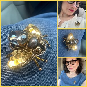 Dove Brooch, Embroidered Lady Gaga Inauguration Golden Dove Brooch - Etsy