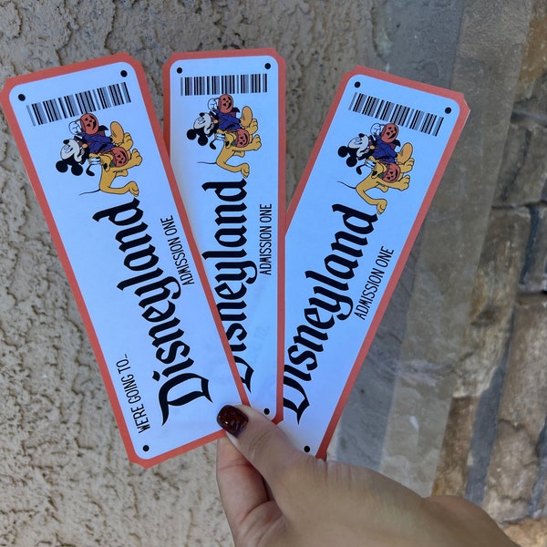 Fake Disneyland Ticket - Etsy