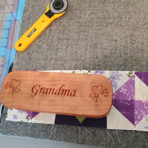 Personalized Quilters Clapper - Cherry Hardwood in Various Sizes ...