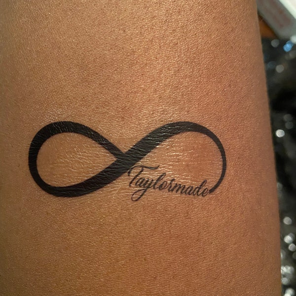 Custom Temporary Tattoos Infinity Tattoo Name Tattoo Fake Tattoo ...