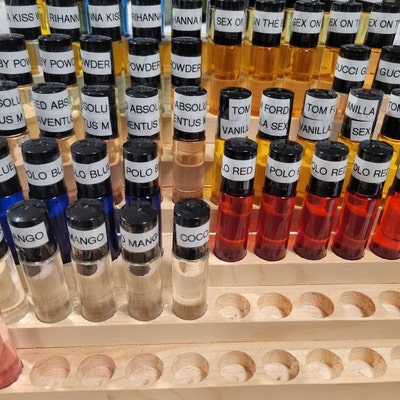 Wooden Display Rack Product Bottles of 13/16 Outer Diameter 3 Row ...