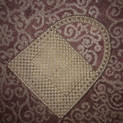 Mini Bead Bag Small Bead Purse Beaded Tote Bag Colorful Bead Bag Pearl ...