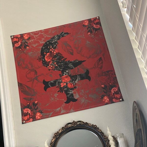 Altar Cloth, Tarot Cloth, Lilith Altar, Goddess Lilith, Witch Altar ...