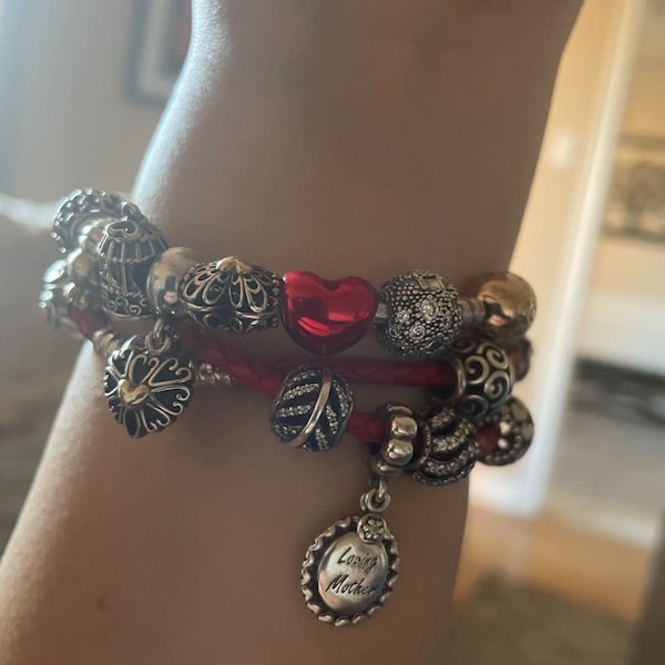 Pandora Sterling Silver Germany Heart Flag Dangle Charm - Etsy