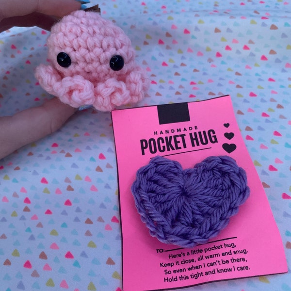 Yip Yips. Mini Crochet Yip Yip With Pocket Hug Tag. Multi Color Yip ...