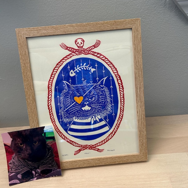 Madonna & Child Orthodox Icon Block Print Mother and Child Nativity ...