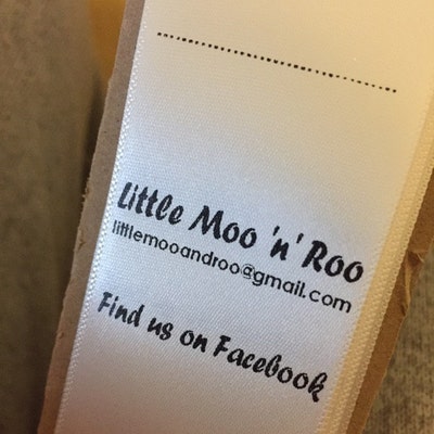 38mm Custom Printed Sew in Loop Labels - Etsy UK