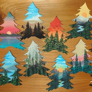 Pine Tree Laser Cut Unfinished Wood Cutout Shapes Always Check Sizes ...