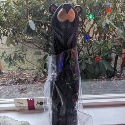 Chainsaw Carved Rail Bear - Etsy