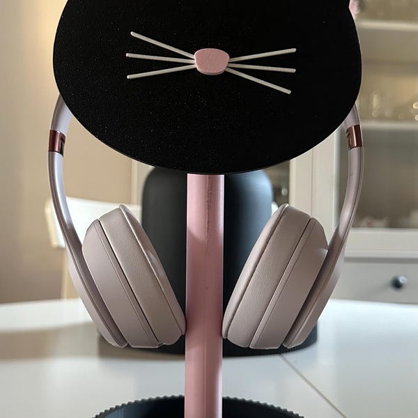 Cat Headphone Stand: 3D Printed Desk Organizer - Etsy