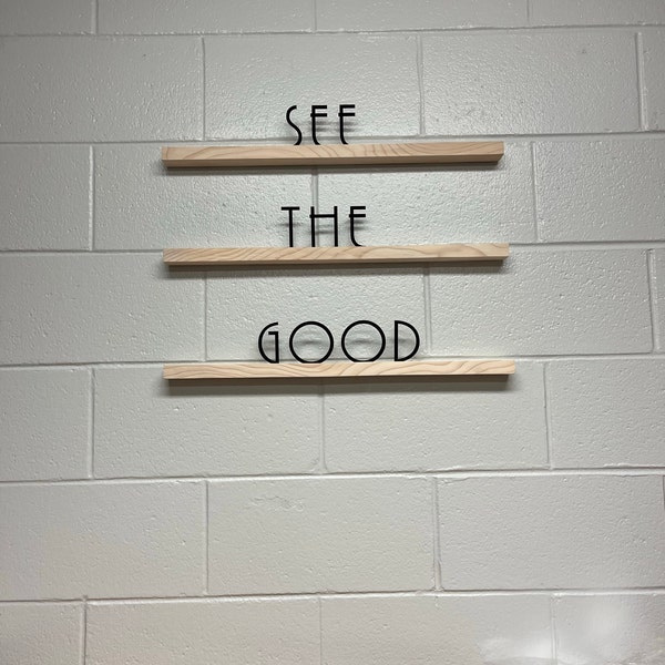 Letter Ledges Set – Changeable Letter Board – 24" Statement Shelves ...