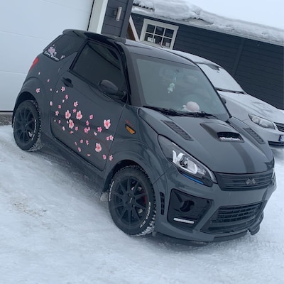 Sakura Cherry Blossom Car Livery, Japanese Theme Side Car Vinyl Livery ...