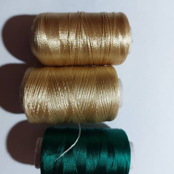 Silk Thread Assorted 20 Colors Art Silk Thread, Art Embroidery Silk ...