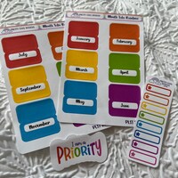 Birthday Balloon Rainbow Printable Planner Stickers PDF JPEG - Etsy UK