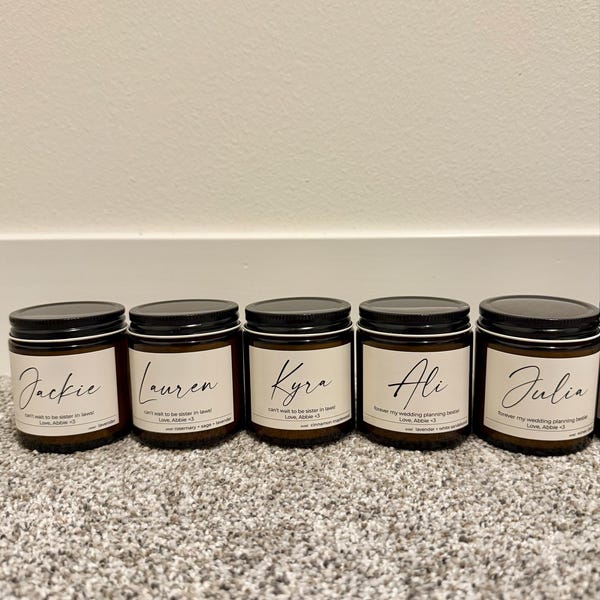 Monogramed Candle - Initial Candle - Best Friend Gift - Birthday Gift ...