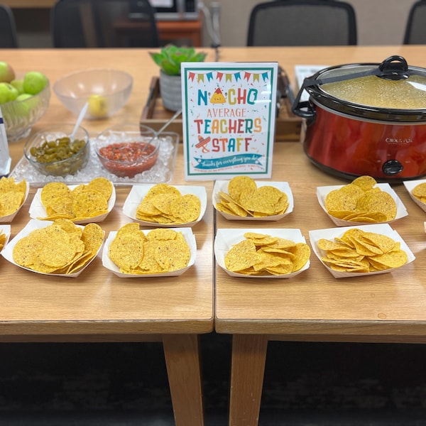 Nacho Average Teachers and Staff|teacher Appreciation Week Printable ...