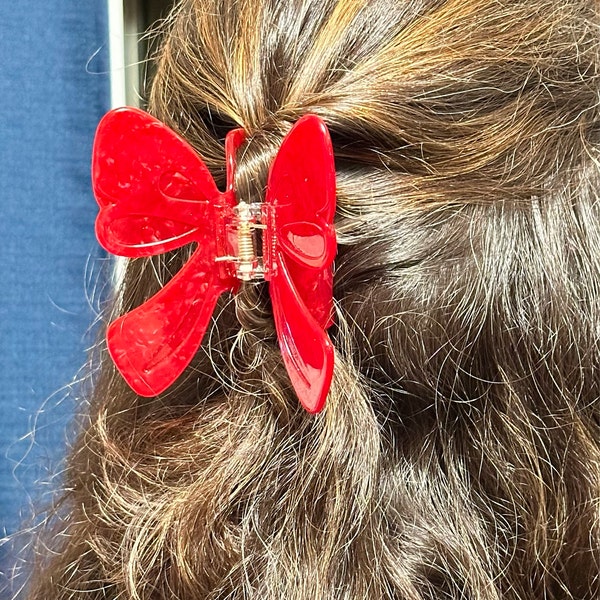 NOELLE Hair Claw | New Heights Studio’s Acetate Hair Claw, Bow & Ribbon ...