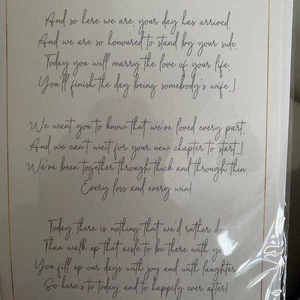 Will You Be My Something Blue? Poem, 5x7