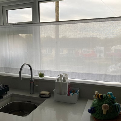 Cotton Muslin Blind, Flat Curtain, Egyptian Cotton, Max Length 120cm - Etsy