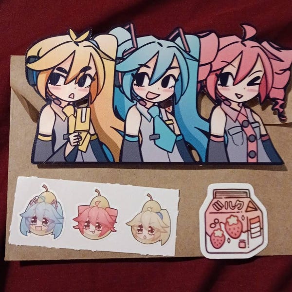 Angelic Miku & Devilish Teto Stickers | Angel, Devil, Hatsune Miku ...