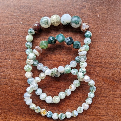 Anxiety Relief Gemstone Bracelet, Calming Energy Bracelet, Stress ...