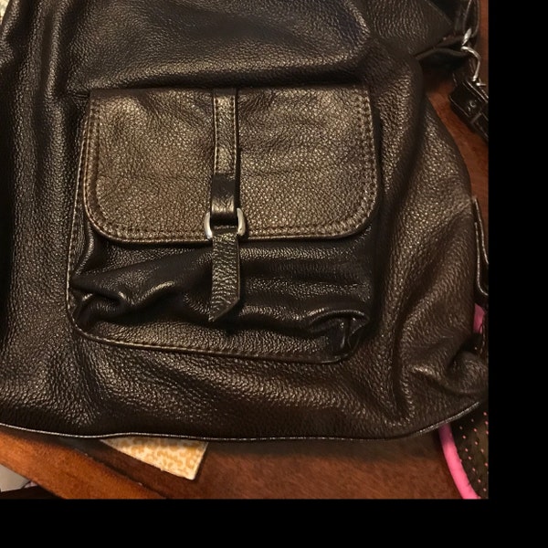 LEATHER BACKPACK PURSE Multi Way Rucksack Convertible Rustic Backpack ...