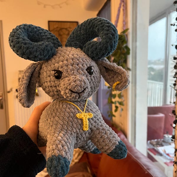 Amigurumi Ram Pattern, Crochet Pattern Ram, Large Plushie Amigurumi ...