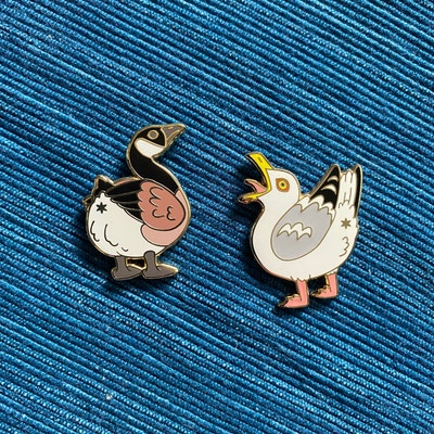 Geese Butt Hard Enamel Pins White Goose Canada Goose Pin - Etsy