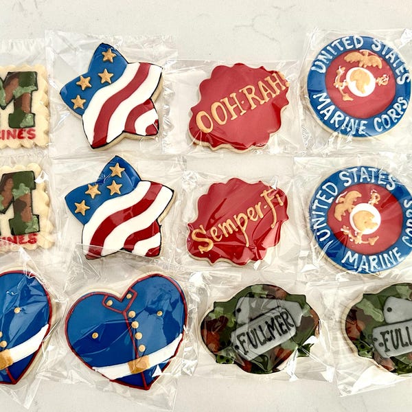 Marine Corp Cookies - Etsy